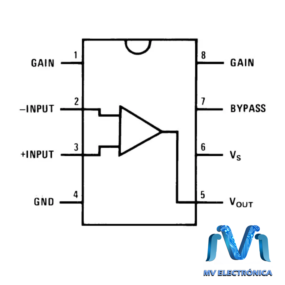 Lm386 amplificador operacional opamp